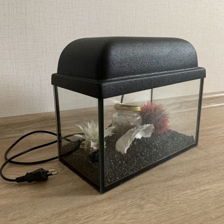 Аквариум 25*14*13 с готовой композицией