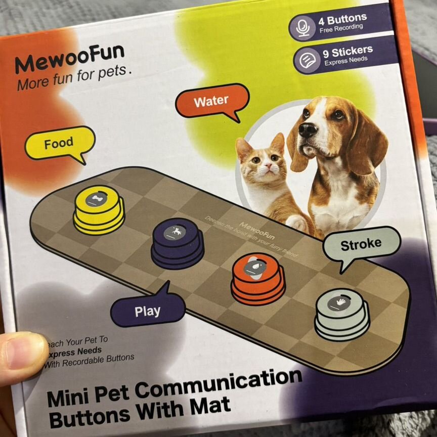 Звуковые кнопки для общения с животными