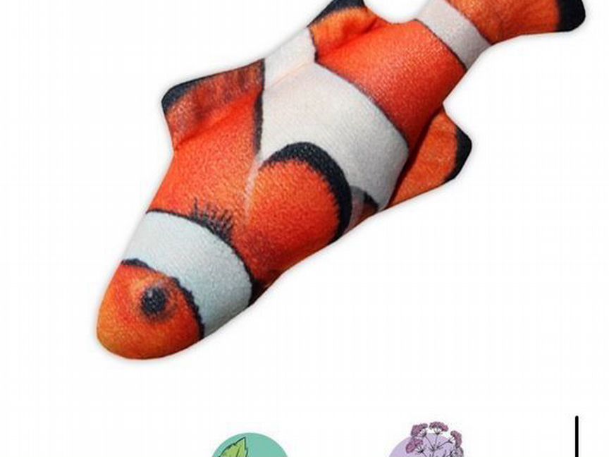 Игрушка кусалка с кошачьей мятой и валерьянкой