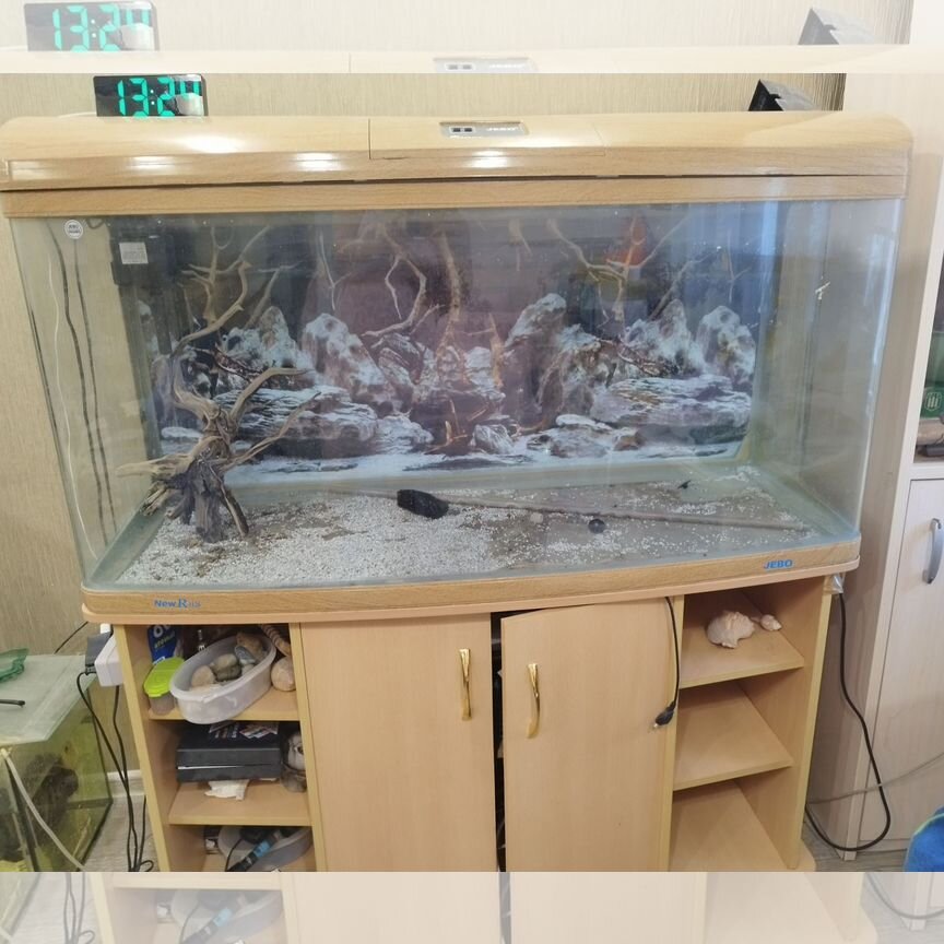 Аквариум с тумбой jebo 450-500 литров
