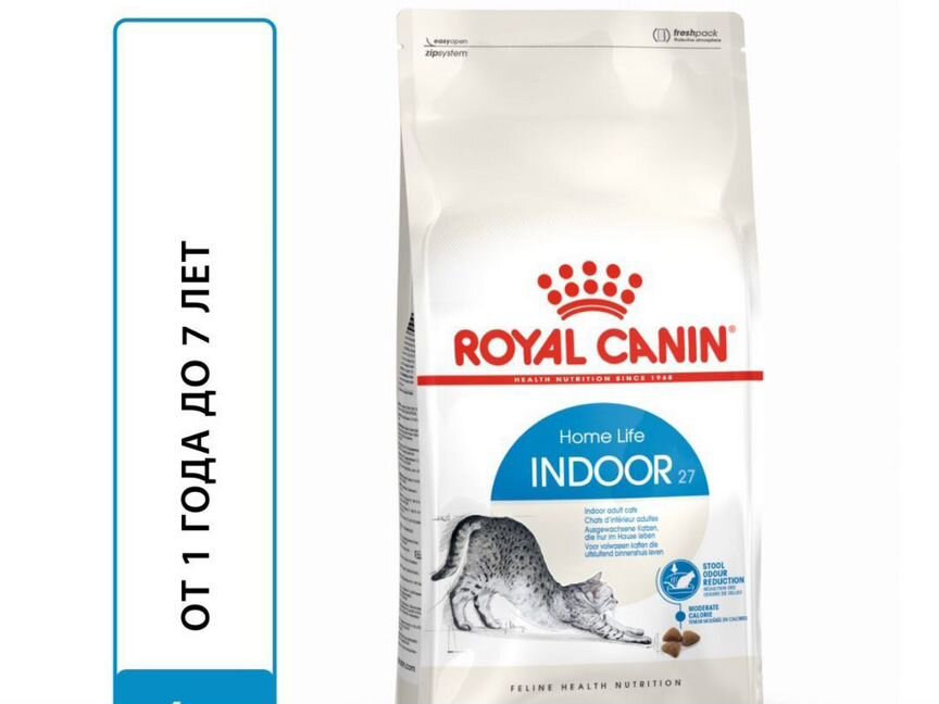 Сухой корм для кошек Royal Canin Indoor 27, 4 кг