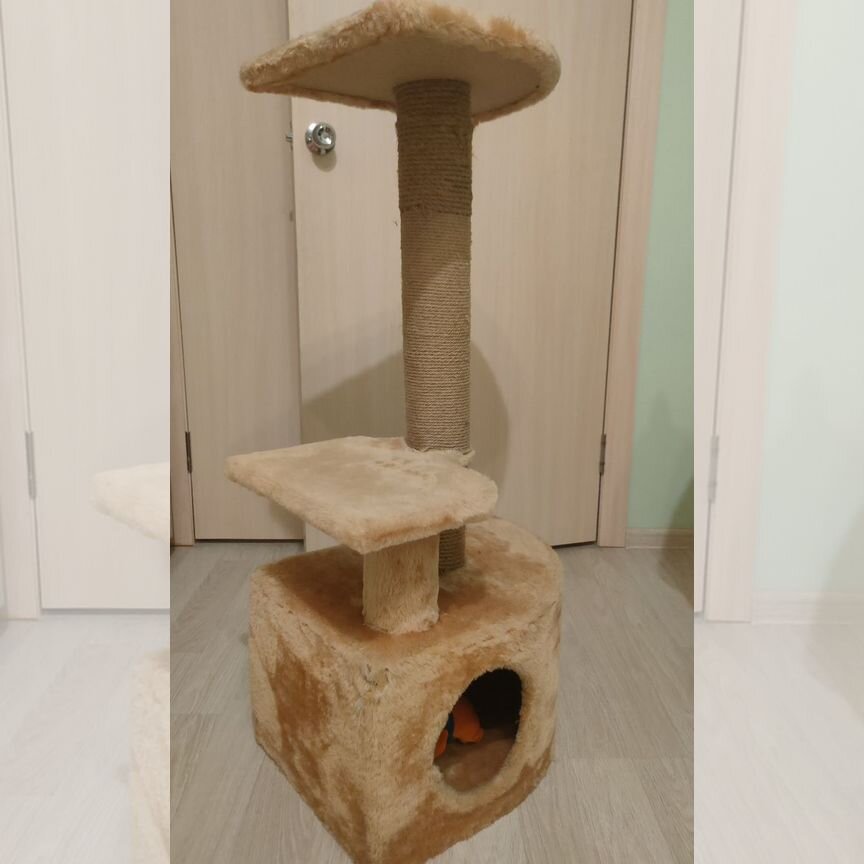Домик для кошки с когтеточкой