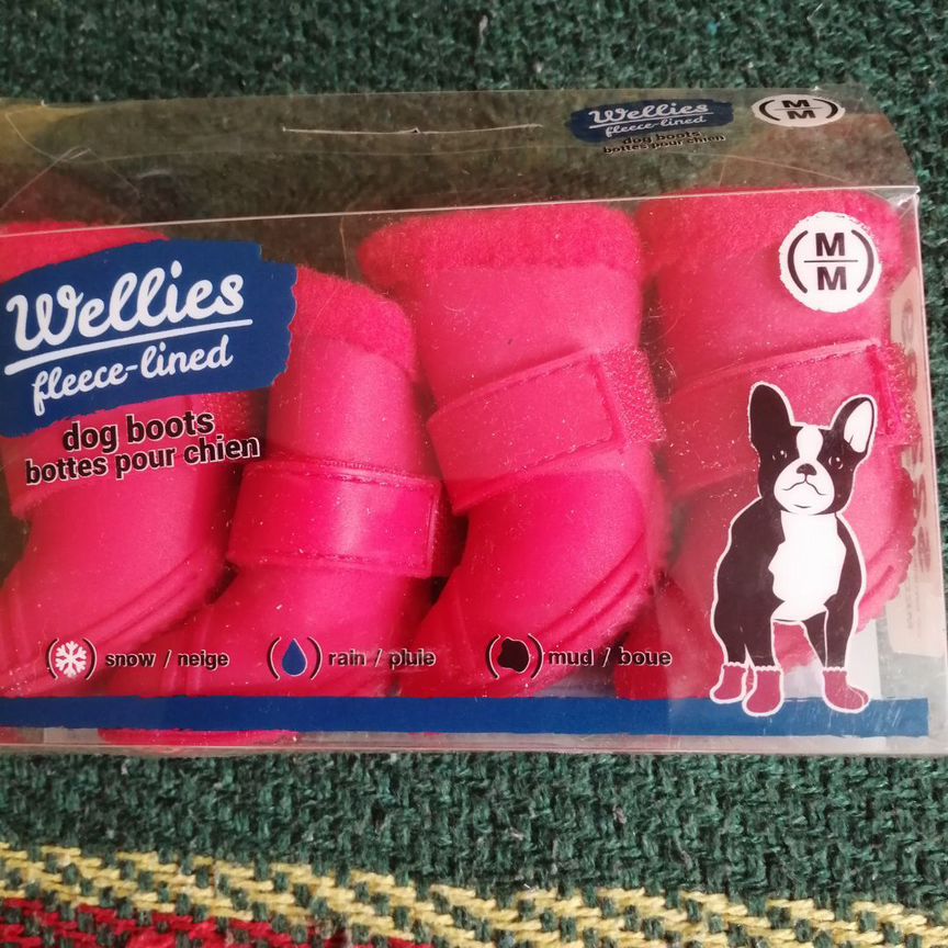 Сапожки для маленьких собак на флисе