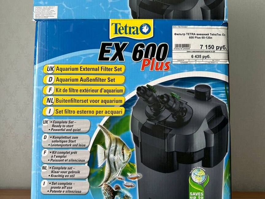 Внешний фильтр Tetra EX 600 plus