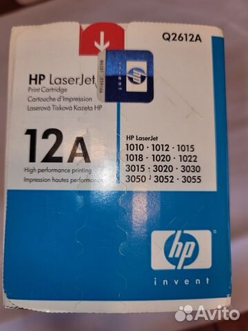 Картридж HP Q2612A (12A) новый, оригинал купить в Москве | Электроника ...