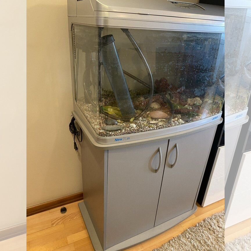 Аквариум jebo с тумбой б/у