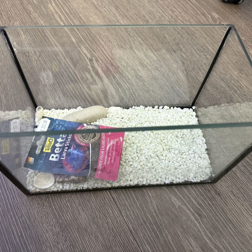 Аквариум на 4 литра с кормом