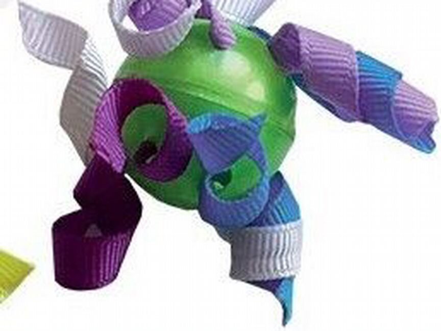 Игрушка Котенок пластик Мяч конфетти 2,5 см (4 шт)