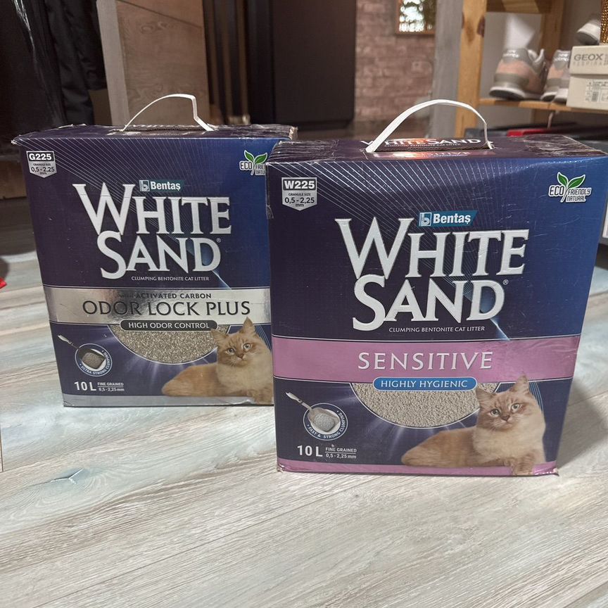 Глиняный наполнитель White Sand 2 шт по 10л