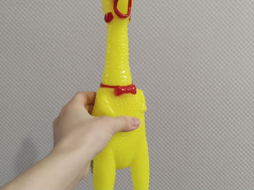 Игрушка пищалка для собак резиновая курица новая