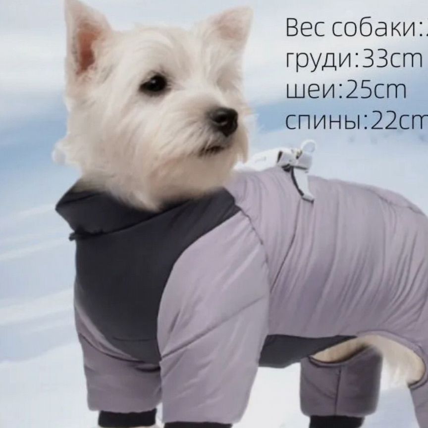 Комбинезон для собак зимний