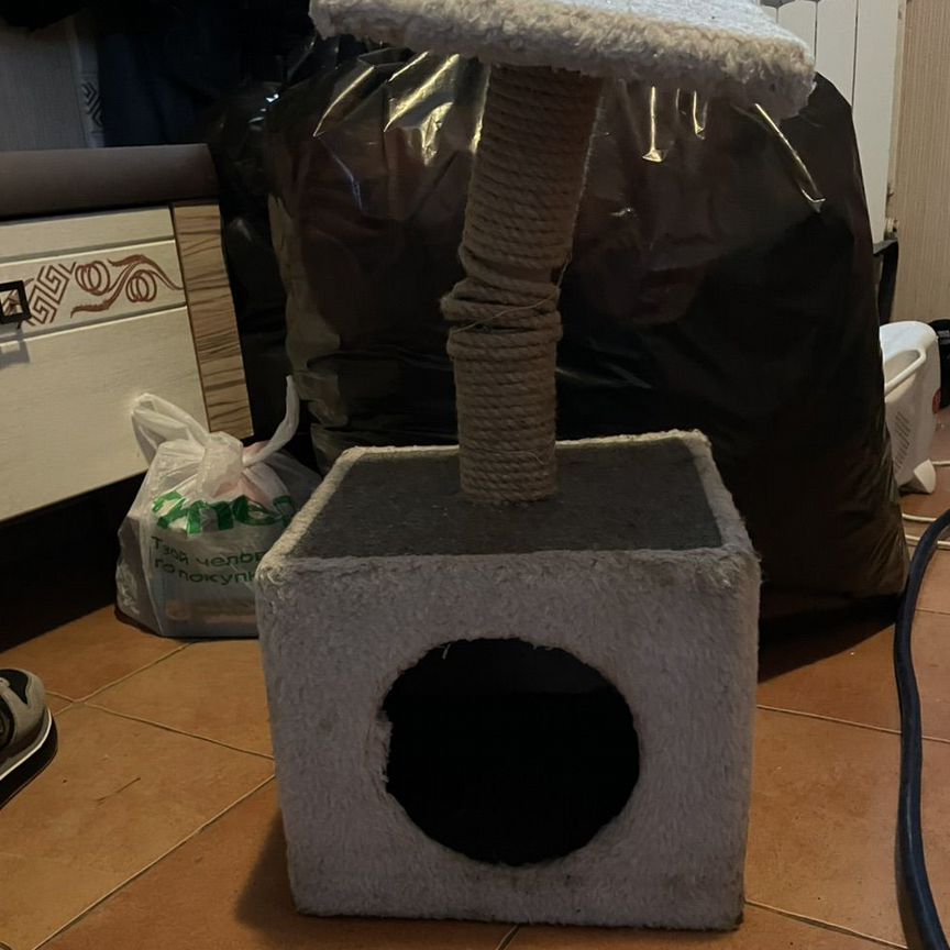 Когтеточка домик для кошки