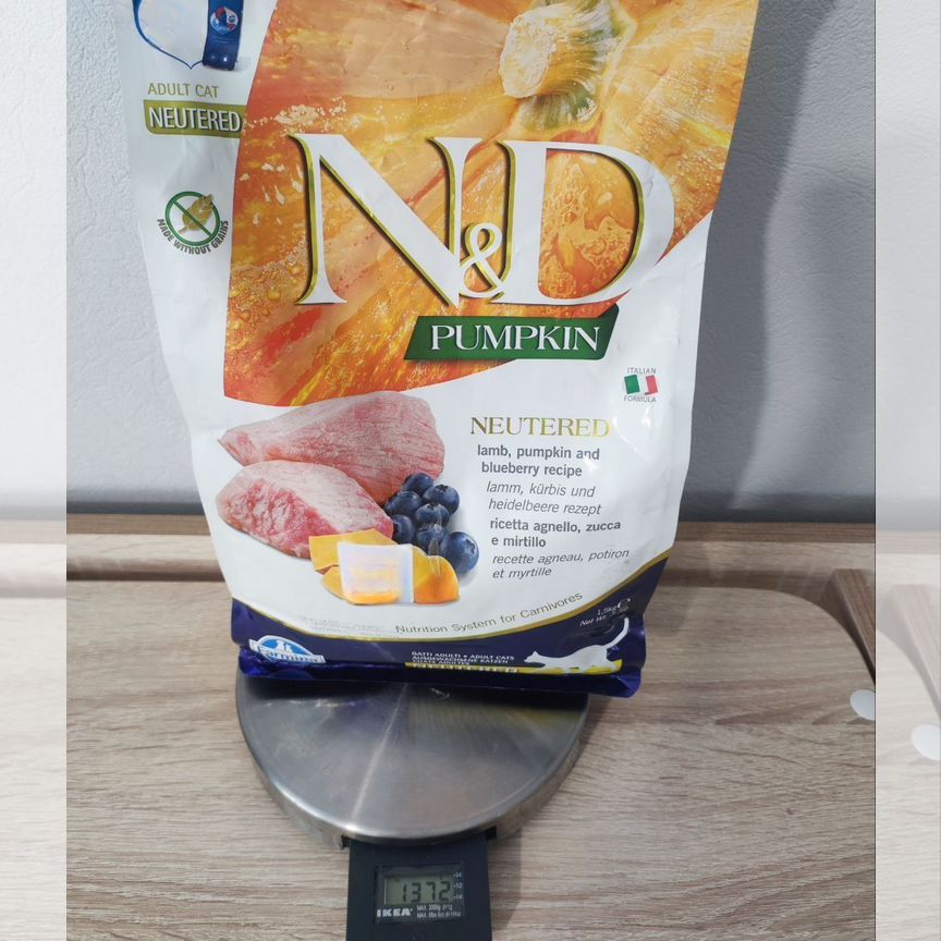 Корм farmina N&D Cat ягненок с черникой и тыквой