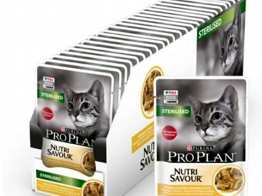 Влажный корм для кошек Pro Plan 26 шт