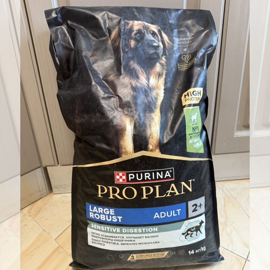 Корм для собак Proplan ягненок для крупных собак