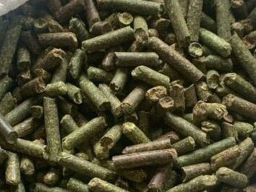 Люцерна в гранулах с пшеницей