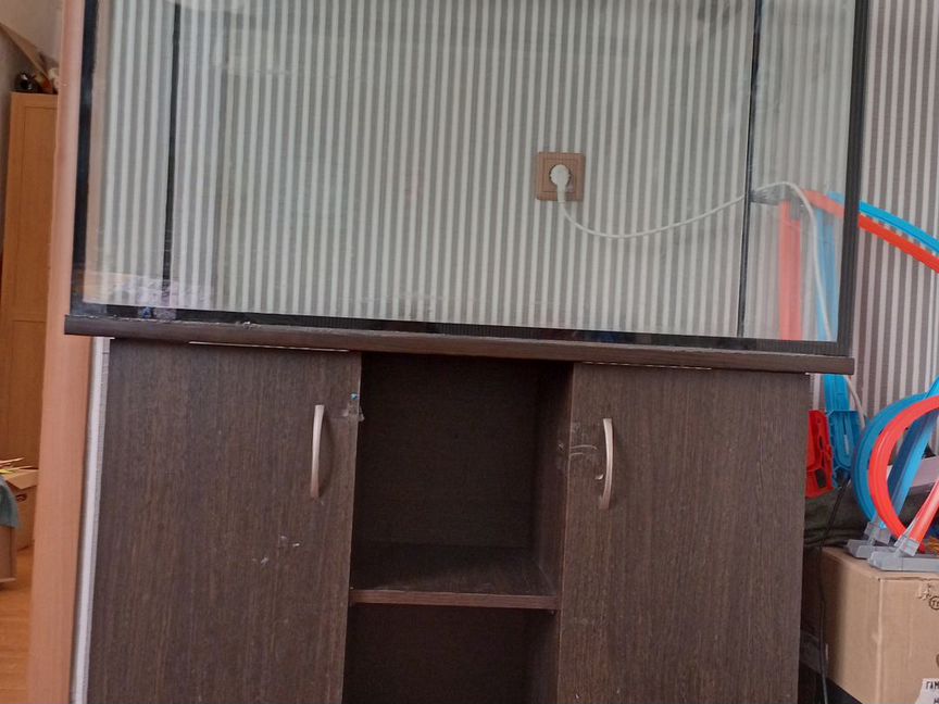 Аквариум террариум 460л с тумбой