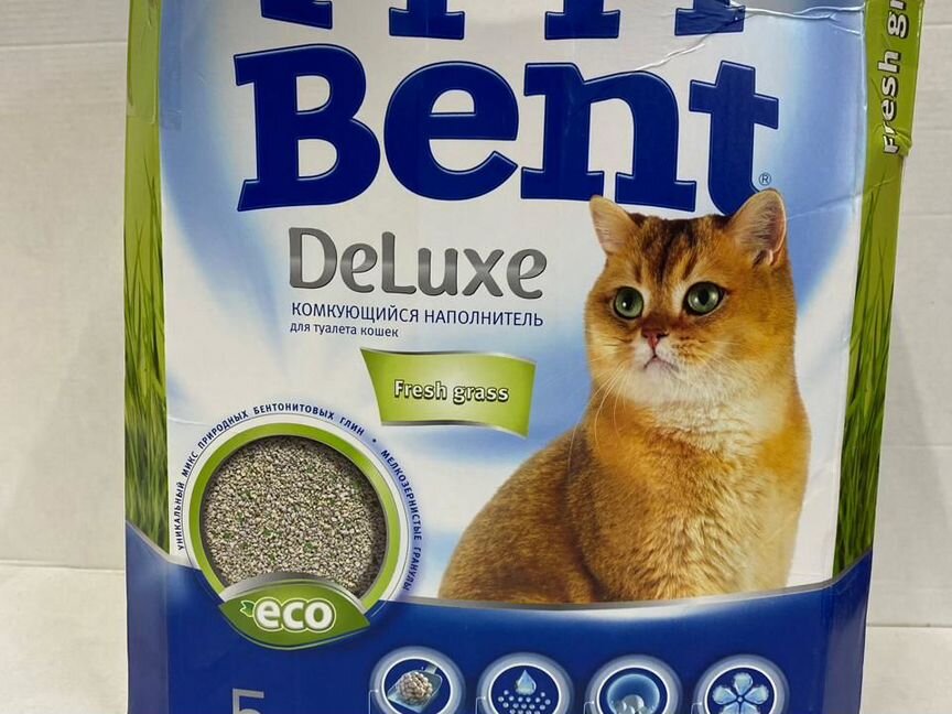 Наполнитель для туалета Pi-Pi Bent DeLuxe 5 кг