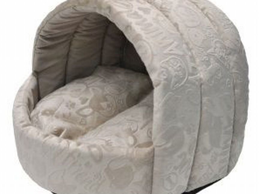Homepet Велюр 38 см х 35 см х 27 см домик эстрада
