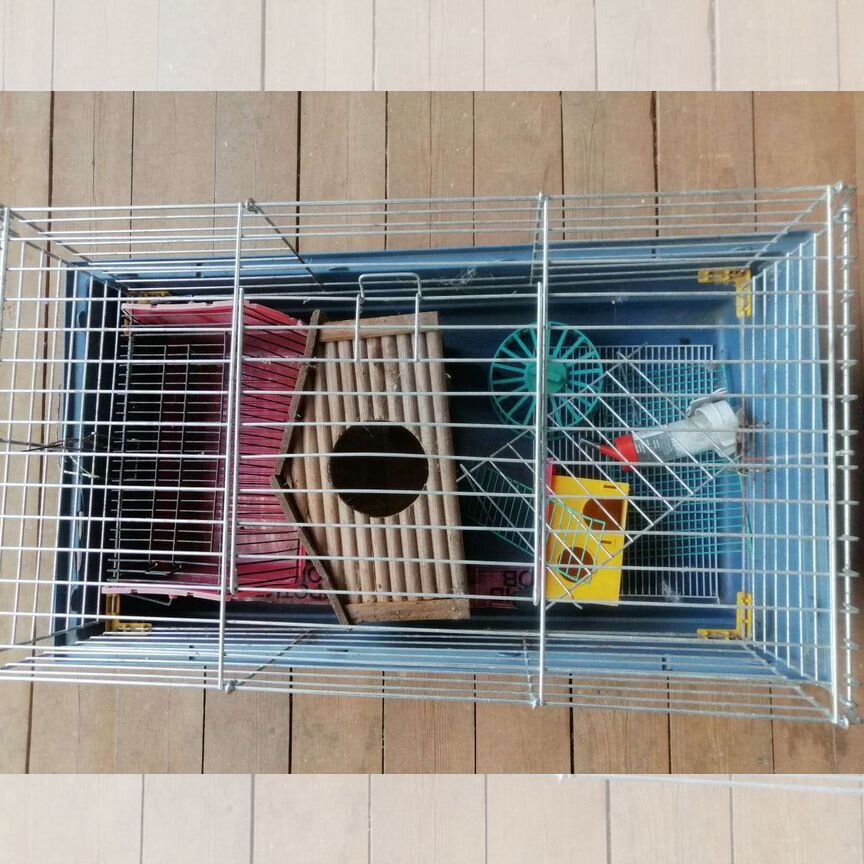 Клетка для грызунов+переноска,домик,поилка