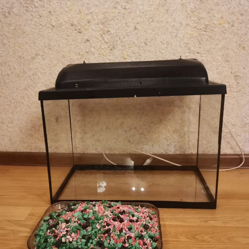 Аквариум с грунтом