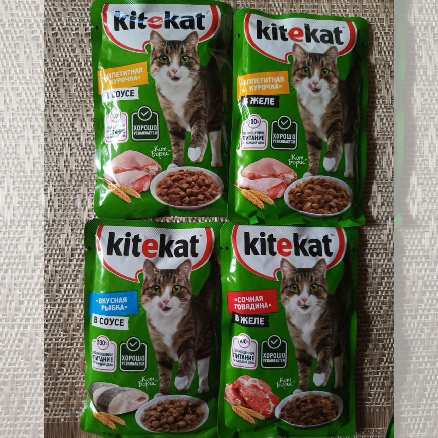 Влажный корм для кошек Kitekat