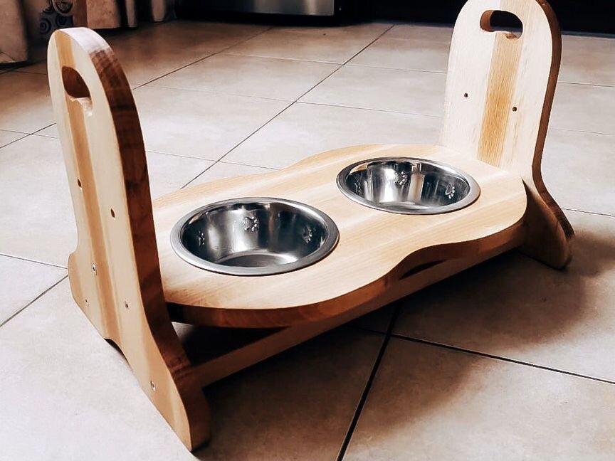 Подставка для собачьих мисок