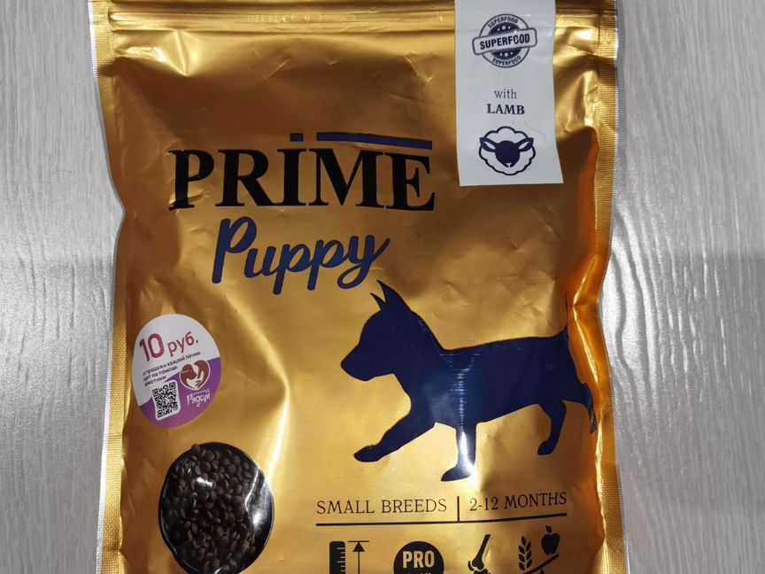 Сухой корм для щенков мелких пород Prime Puppy