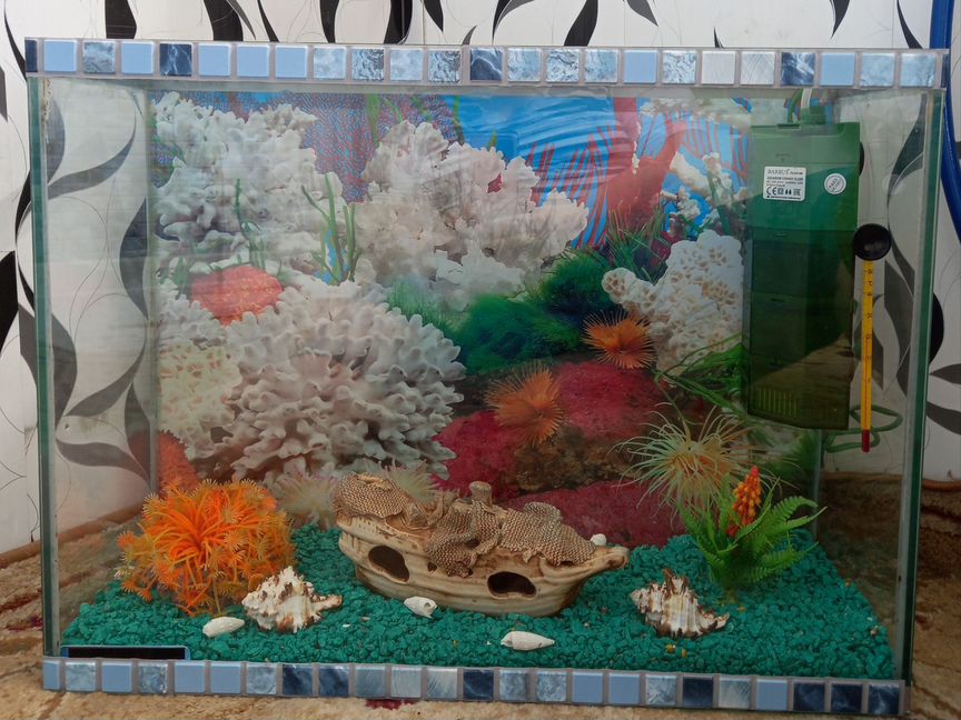 Аквариум 40 литров и аксессуары к нему