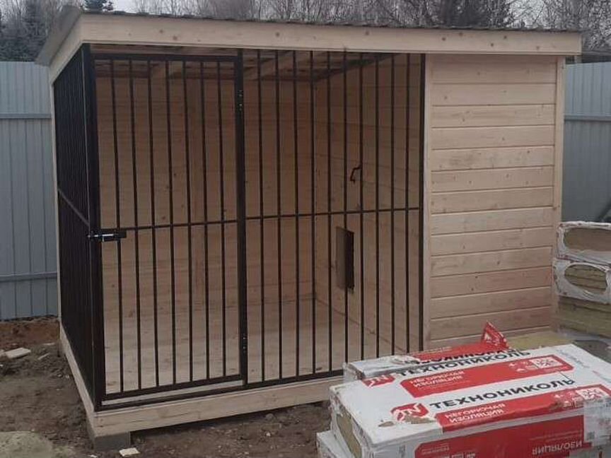 Вольер для собак с зимником новый