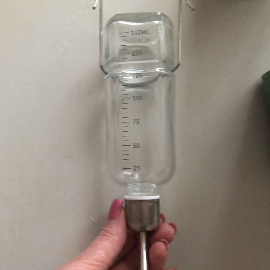 Поилка для грызунов стеклянная