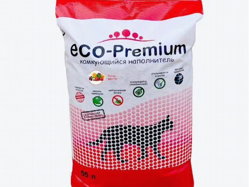 Eco Premium Тутти-фрутти древесный для кошек