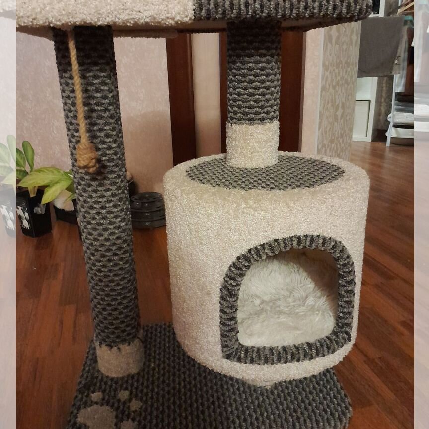 Когтеточка домик для кошки новый