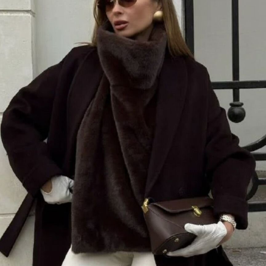 Манишка из эко-меха Alpaka story новая