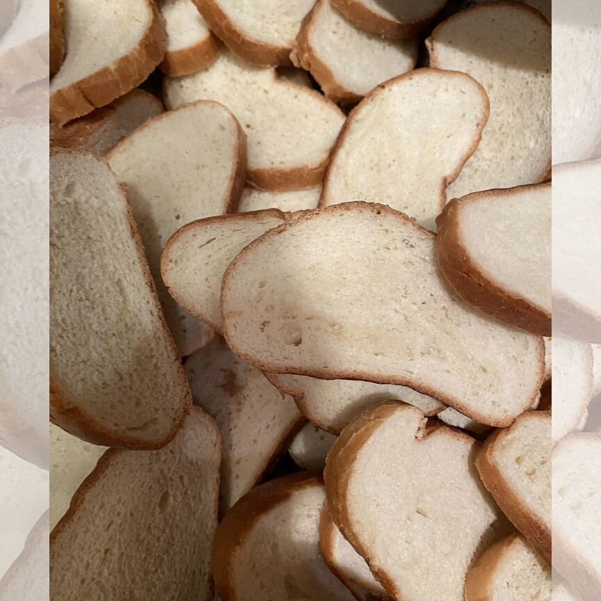 Сухари и хлеб для животных