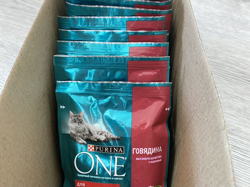 Корм для кошек пурина one