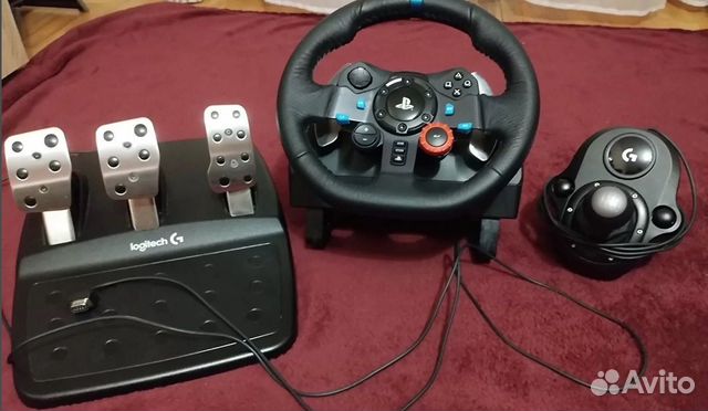Игровой руль Logitech g29 +шифтер купить в Москве | Электроника | Авито