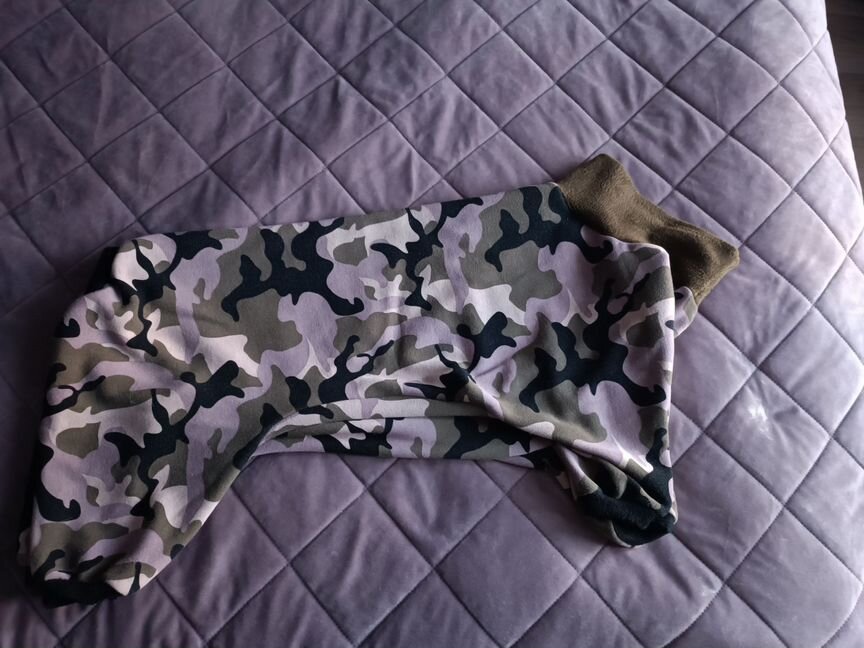 Теплый комбинезон на суку питбуля/амстафа