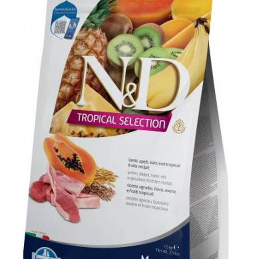 Корм для собак Farmina Tropical Adult Mini 1,5 кг