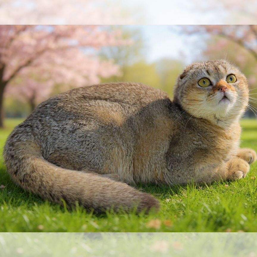 Шотландский вислоухий короткошёрстный котёнок