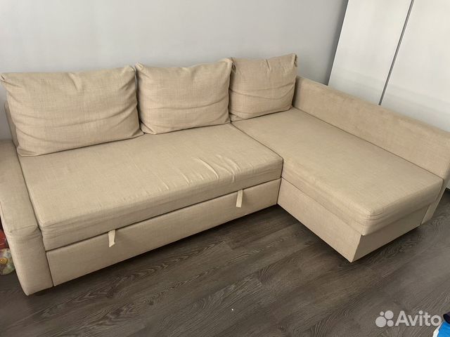 Угловой диван IKEA фрихетэн , ширина 230, глубина 150, высота 65 , б/у ...