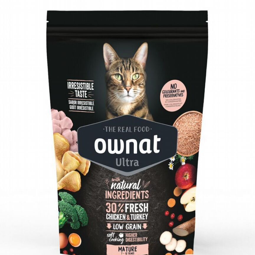 Ownat Ultra Mature Сухой корм для взрослых кошек
