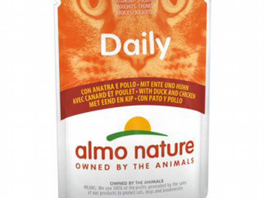 Almo Nature консервы Паучи для кошек Меню с Курице