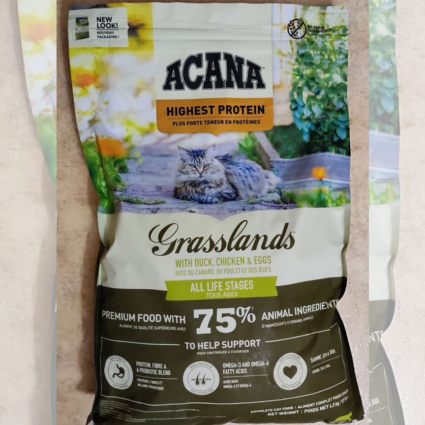 Acana Grasslands для кошек 4.5 кг