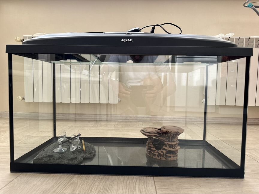 Аквариум Aqua Plus с крышкой и подсветкой, 120л