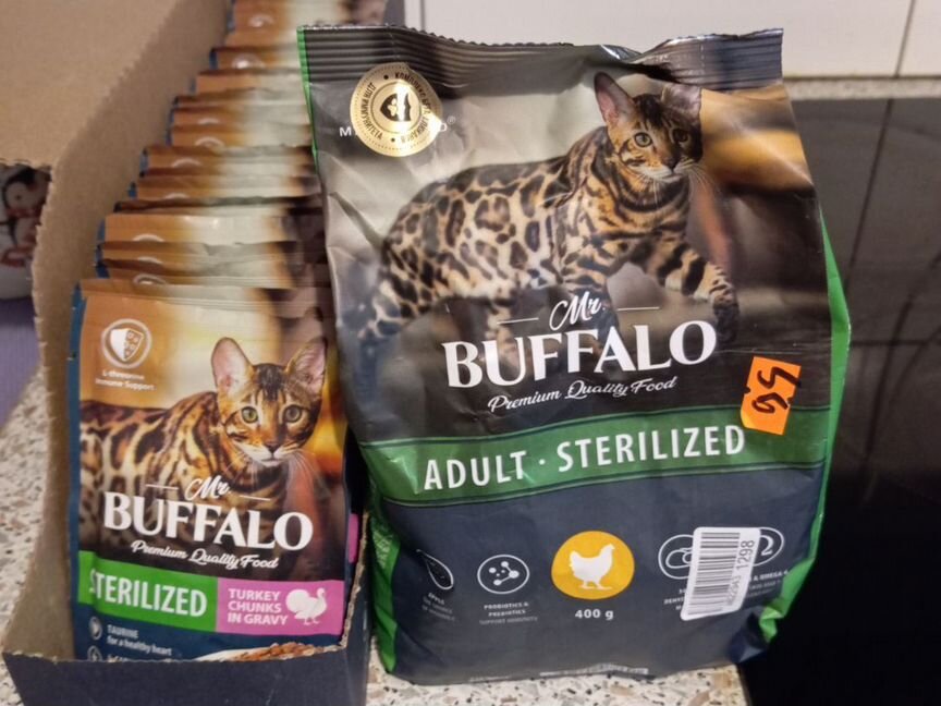 Корм для кошек Buffalo sterilized