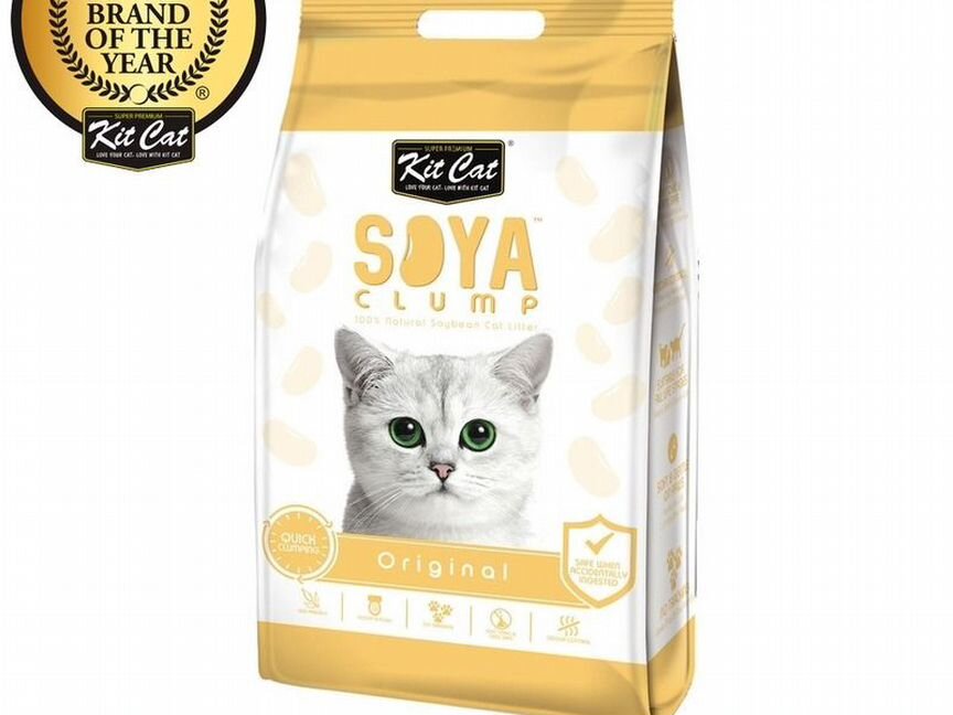Kit Cat SoyaClump Soybean Litter 14 л