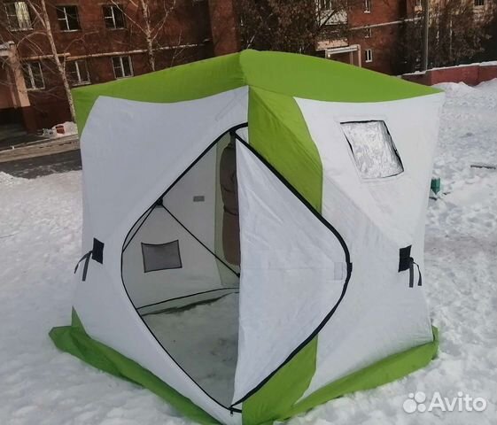 Палатка зимняя трехслойная куб купить в Челябинске | Хобби и отдых | Авито