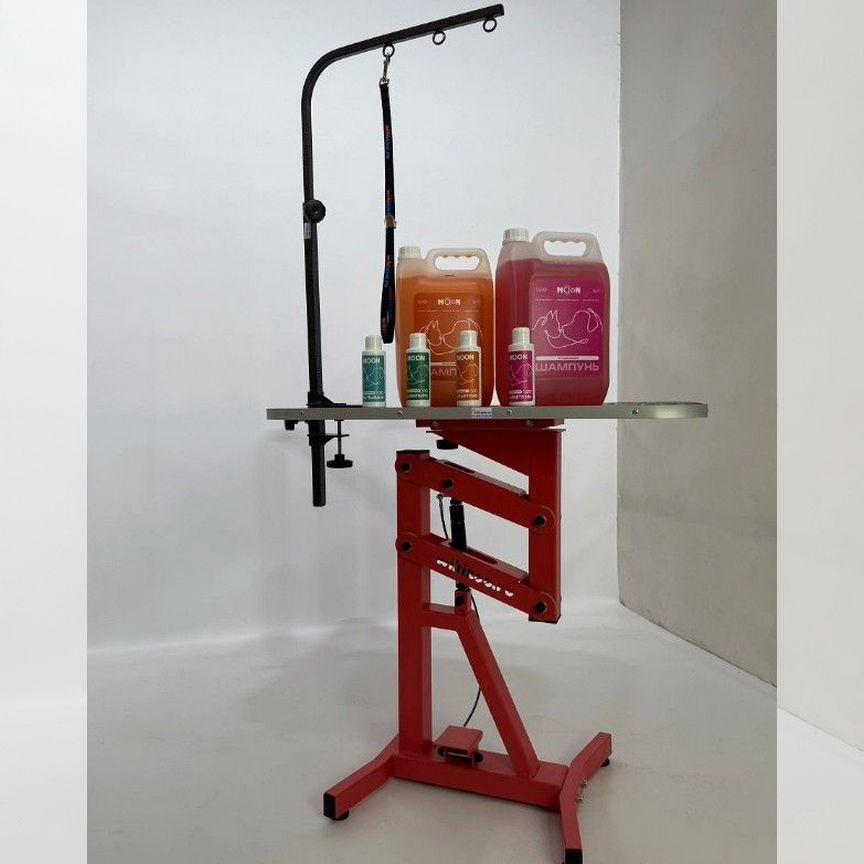 Стол для груминга красный 70*50 см