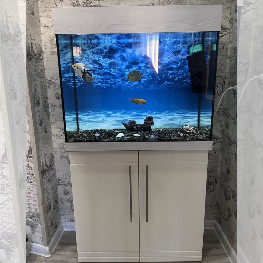 Аквариум 115 л с тумбой мдф